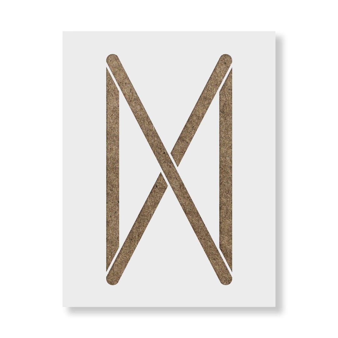 Elder Futhark Dagaz Rune Stencil - Craft Airbrush Painting Wall Art ...