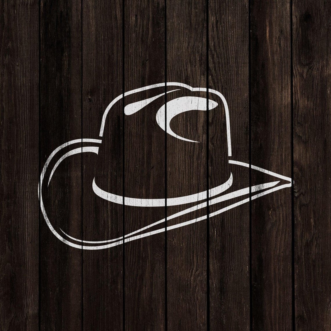 Cowboy Hat Stencil - Etsy