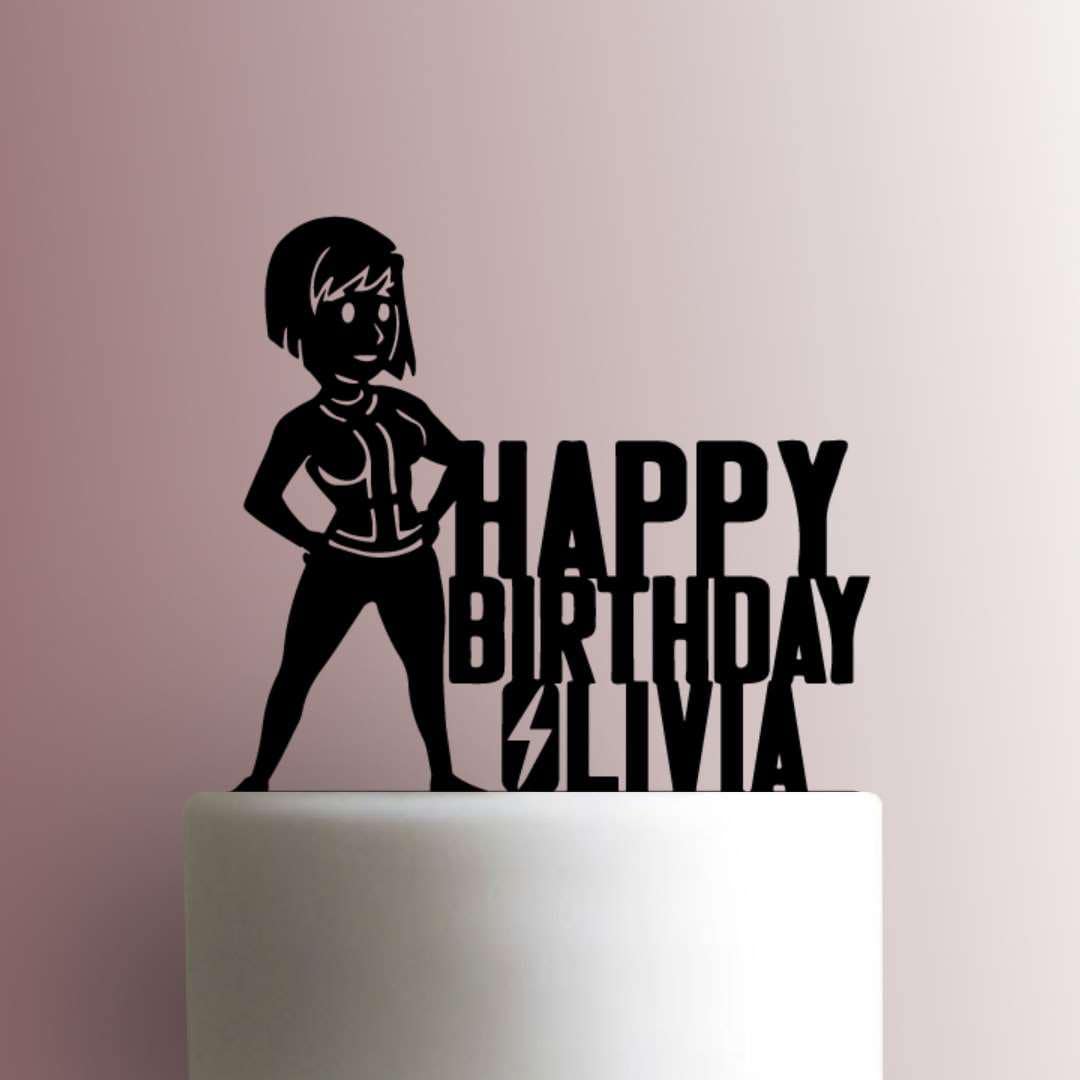 Custom Fallout Vault Girl Happy Birthday- Acrylic Cake Topper - Etsy UK
