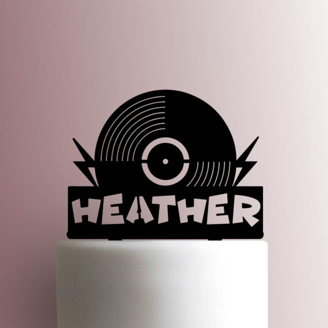 Custom Record - Acrylic Cake Topper - Etsy