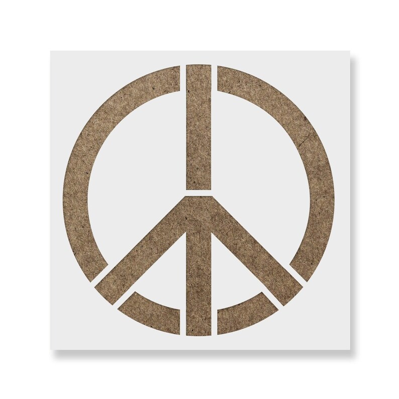 Peace Sign Stencil - Etsy