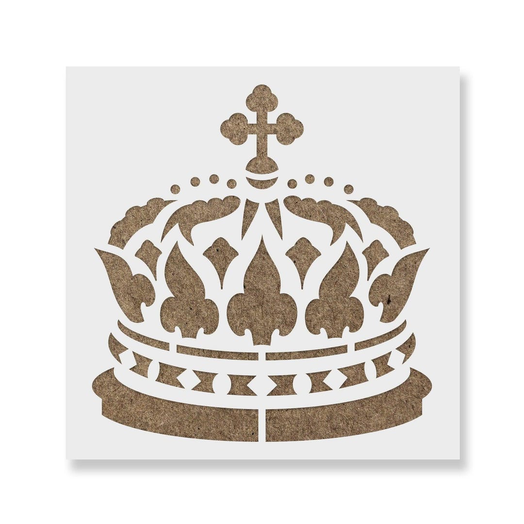 Queen Crown Stencil - Reusable Stencil - 190 Micron Mylar - Etsy