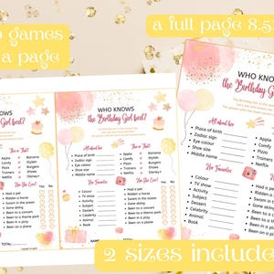 Birthday Game Bundle - Printable Birthday Party Games - Games for Kids ...
