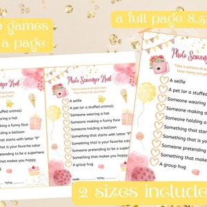 Birthday Game Bundle - Printable Birthday Party Games - Games for Kids ...