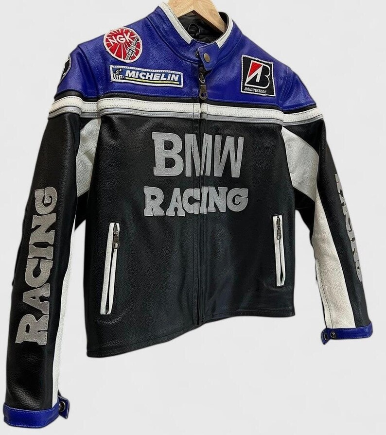 BMW Racing Leather Jacket - Etsy