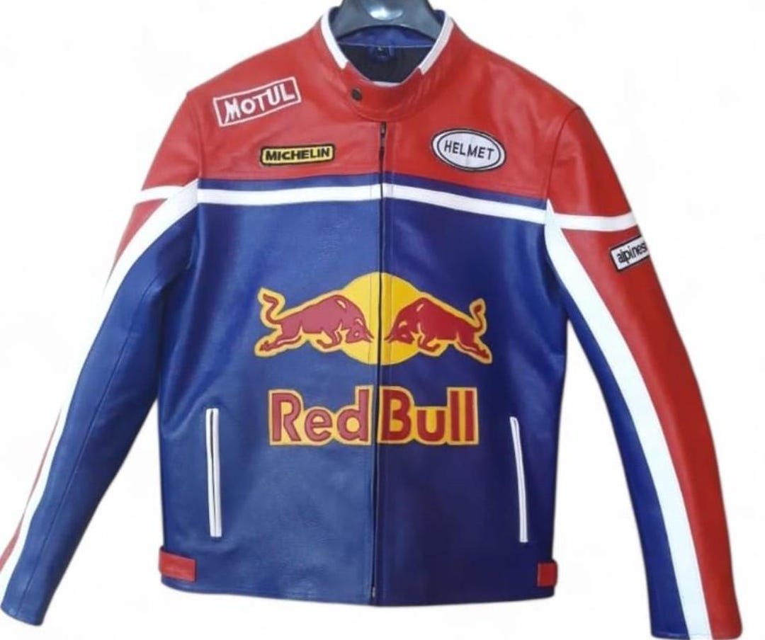 Red Bull Racing Leather Jacket - Etsy