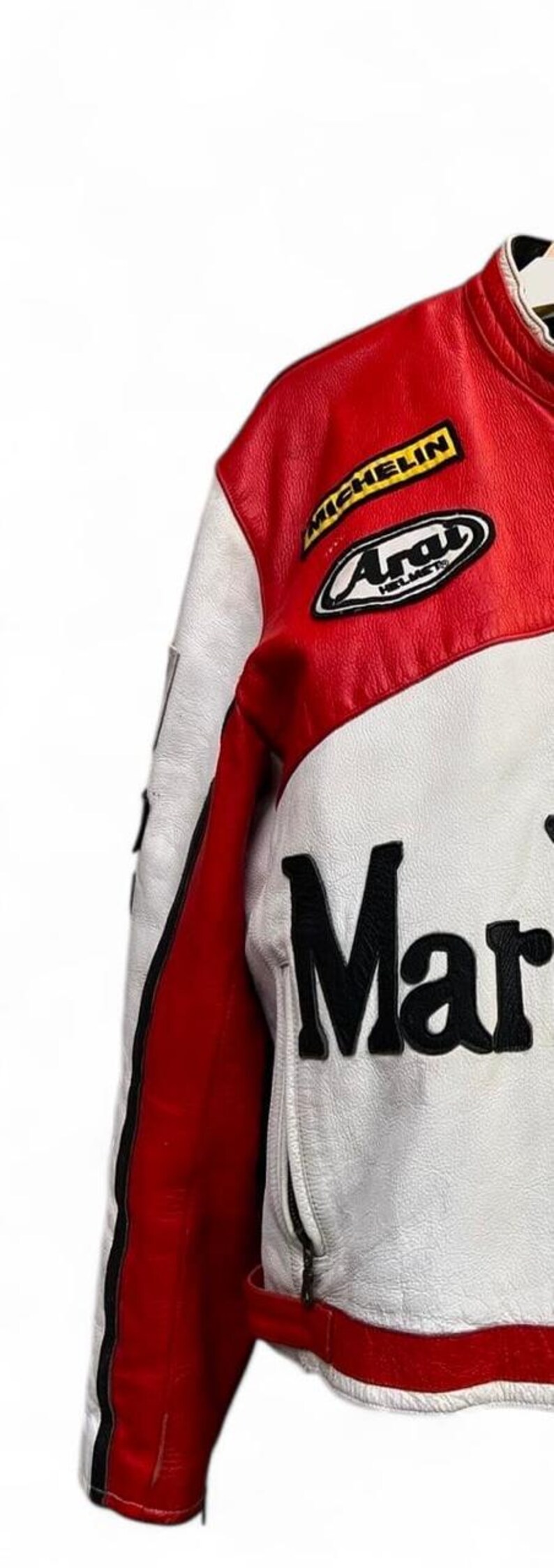 Marlboro Racing Leather Jacket - Etsy