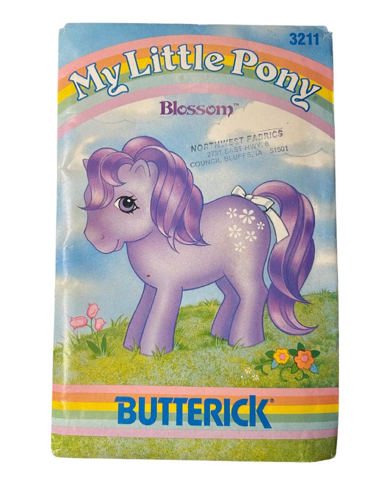 Butterick 3211 My Little Pony® Blossom Uncut Sewing Pattern. - Etsy