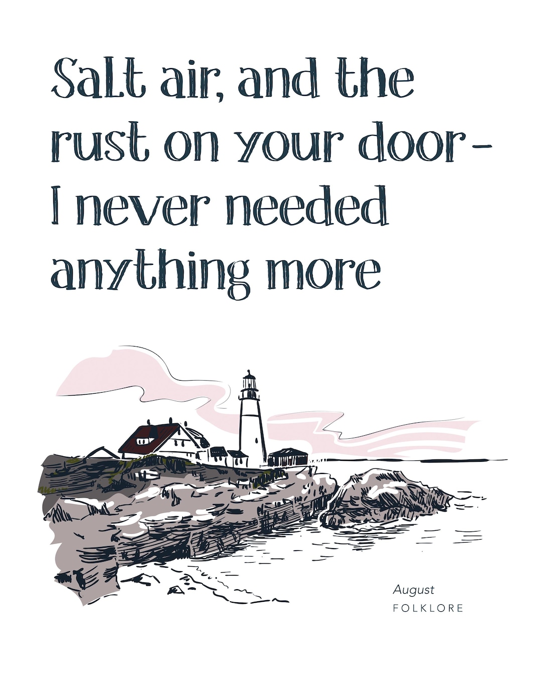 High Resolution Digital Download Song Lyric Poster: Taylor Swift 'salt ...