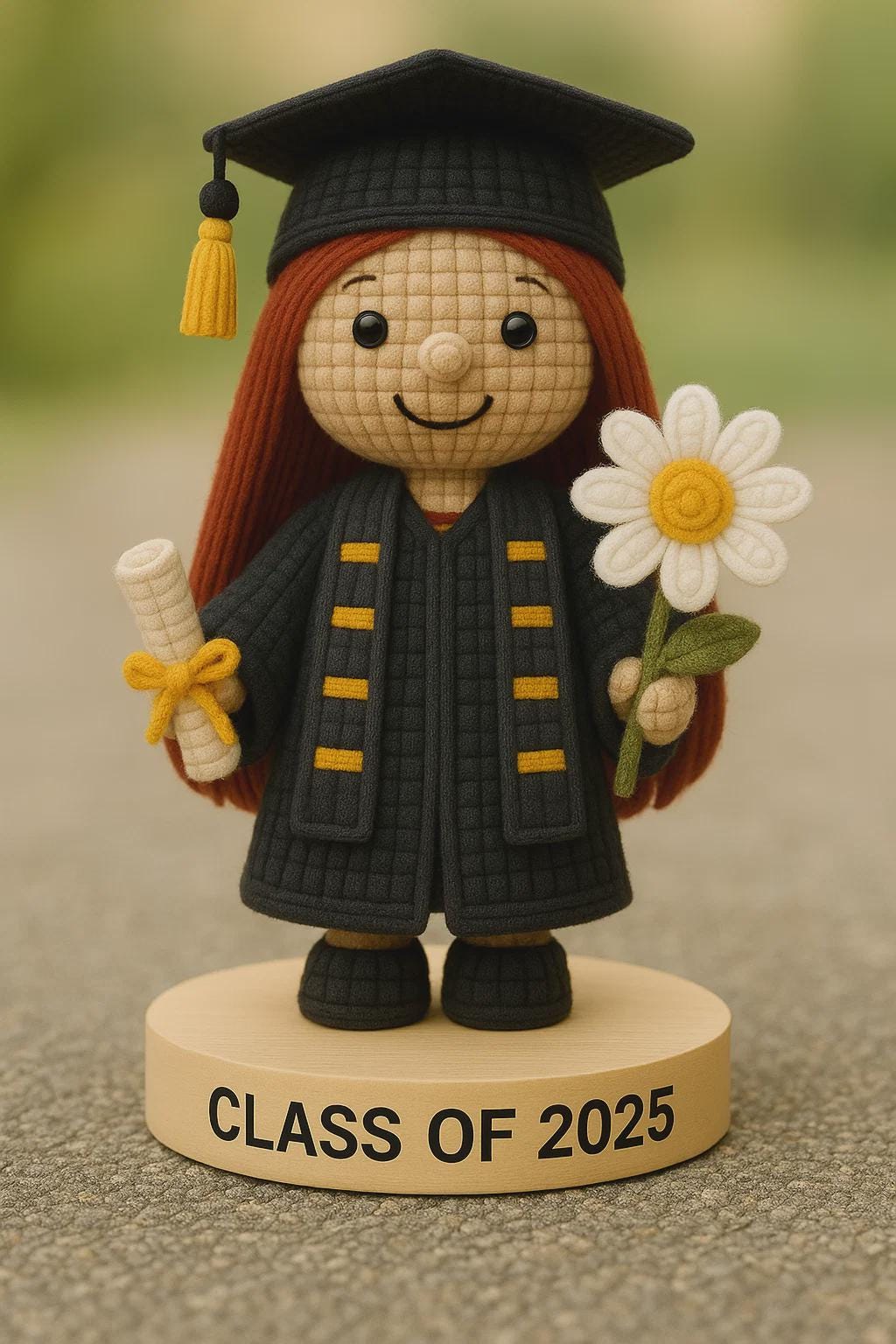 Personalized Graduation Crochet Doll – Handmade Graduate Gift With ...