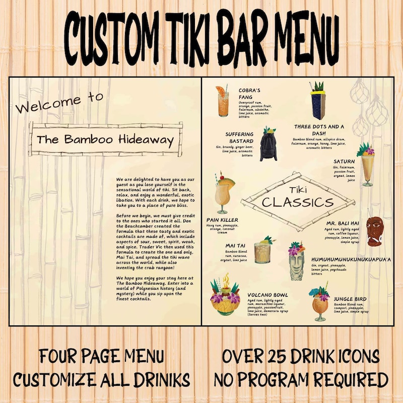 Tiki Bar - Etsy