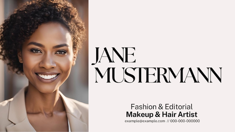 Makeup Artist Portfolio Canva Template, Fully Editable on Canva ...