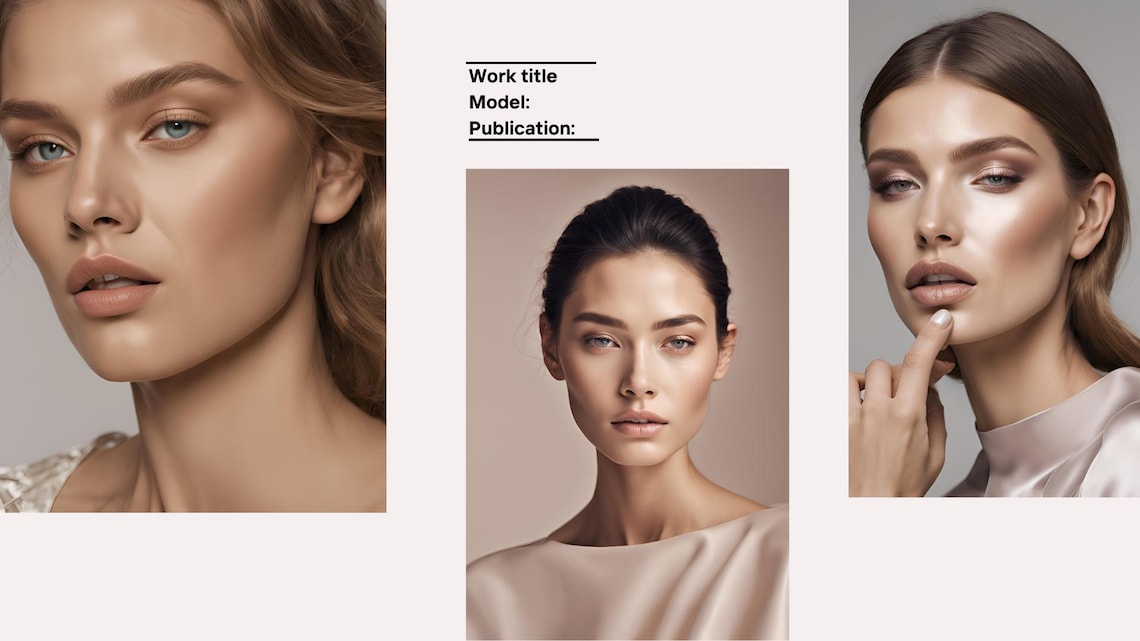Makeup Artist Portfolio Canva Template, Fully Editable on Canva ...