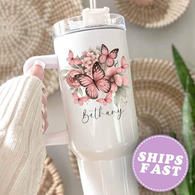 Butterfly Travel Mug - Etsy