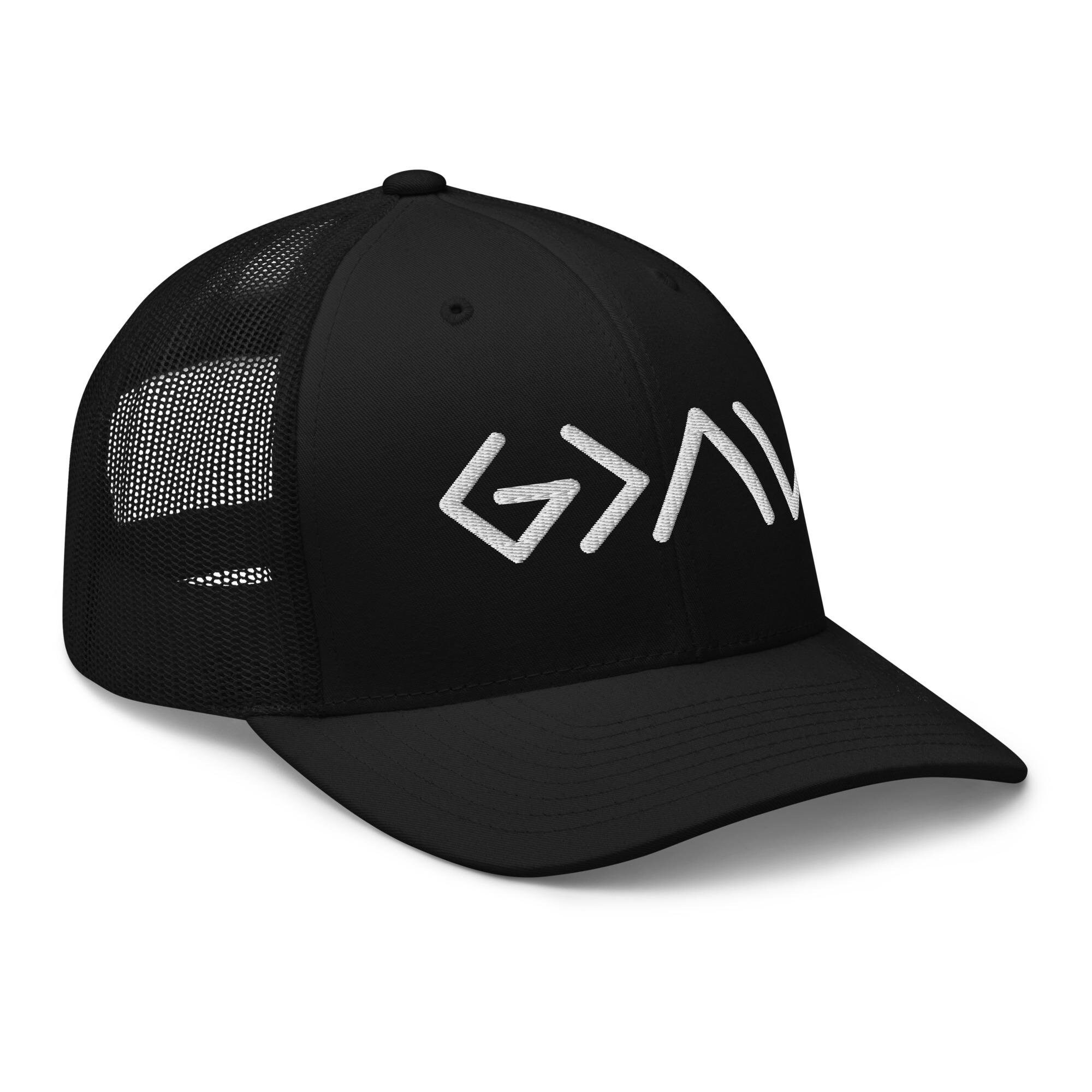 God is Greater Than the Highs and Lows Embroidered Trucker Cap ...