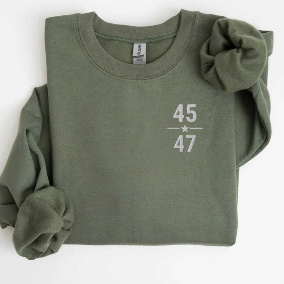 45 47 Sweatshirt Trump Crewneck, 45-47 Trump Sweatshirt for Women, 45 ...