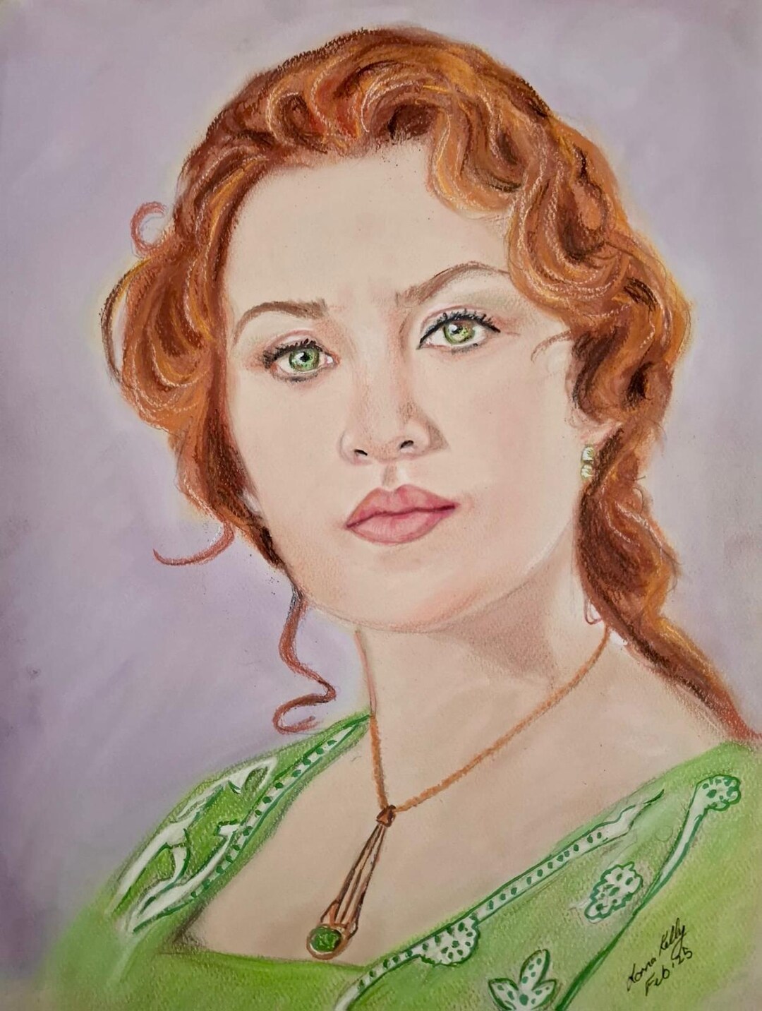 A4 Kate Winslet Pastel Drawing - Etsy
