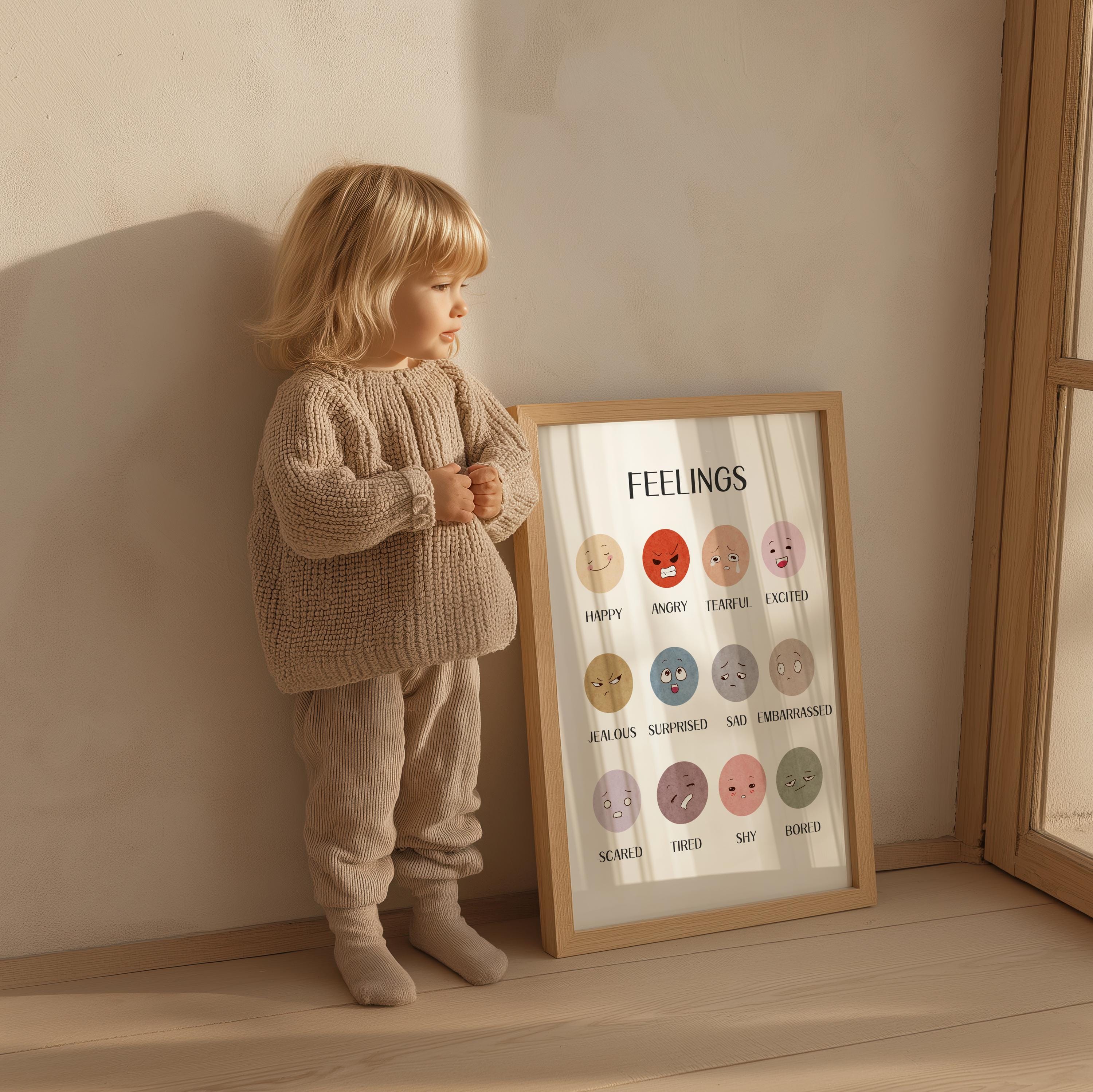 Rainbow Feelings Chart: Montessori Emotions Print (digital Download) - Etsy