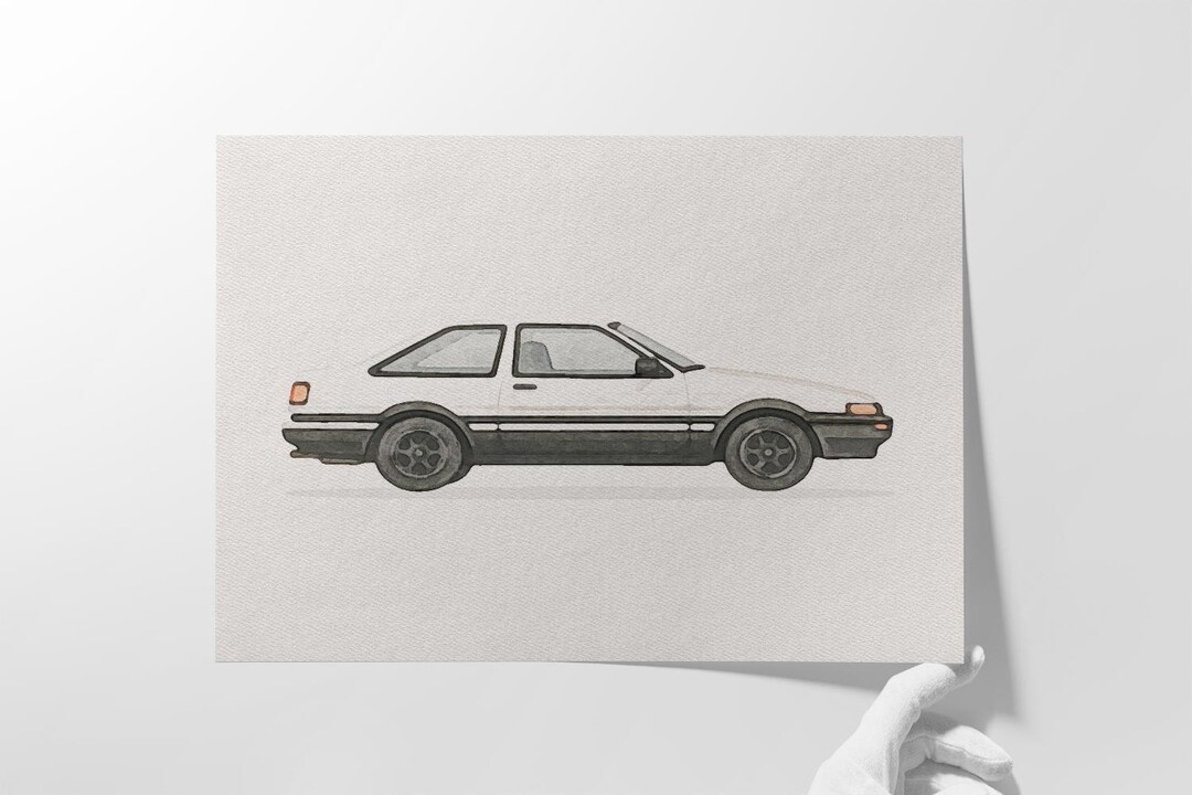 Toyota AE86 Poster: JDM Car Art, Drift Decor (digital Download) - Etsy