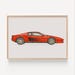 Ferrari Testarossa Poster – Red 80s Supercar Watercolor Wall Art ...