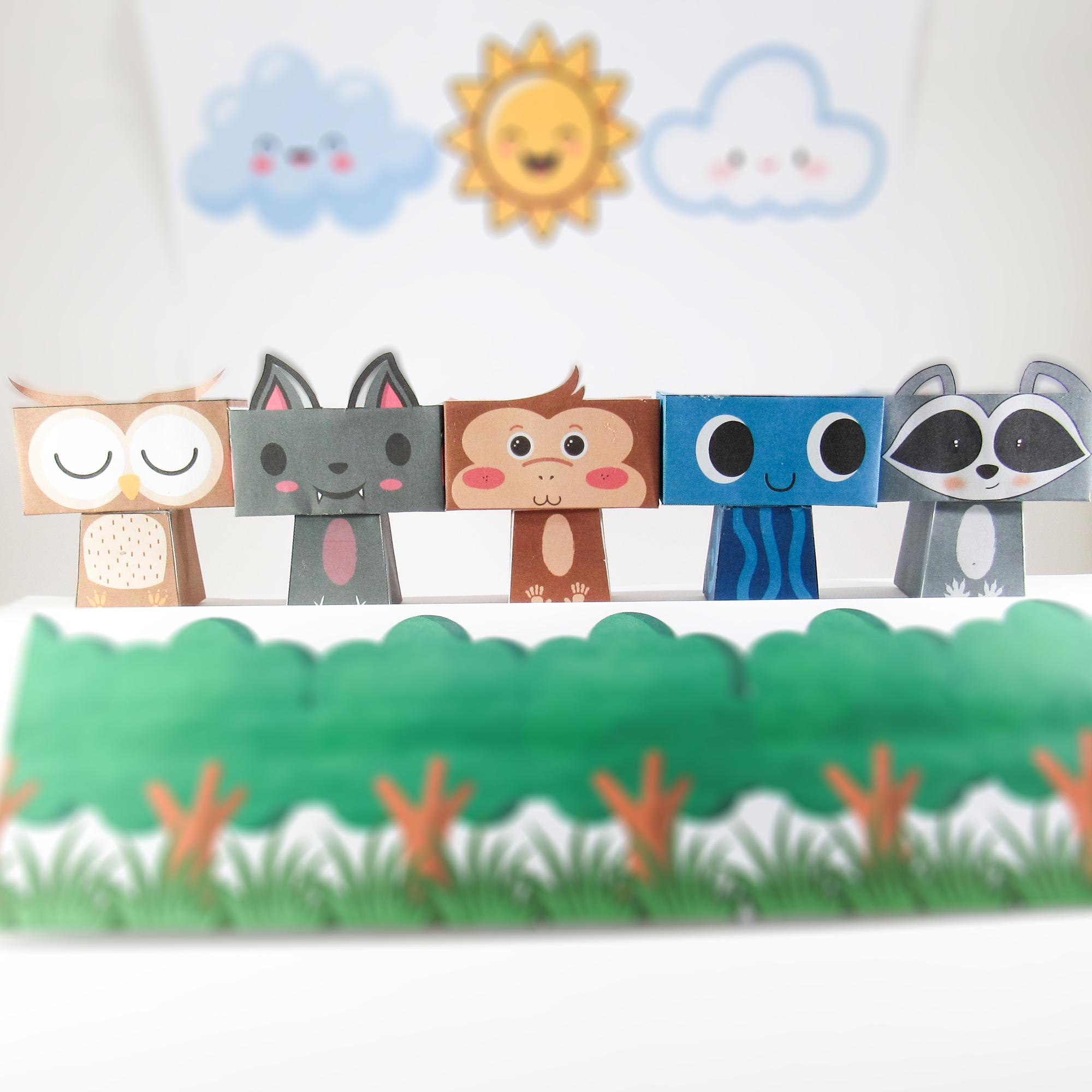 Animal Farm,animal Paper Pattern,animal Craft Printable Paper Model ...