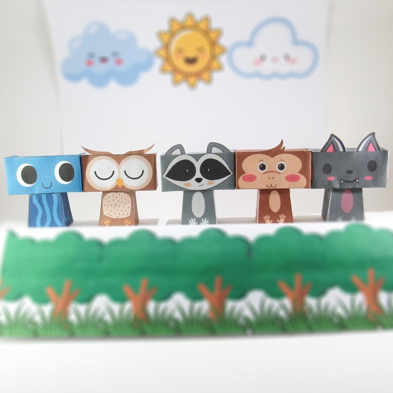 Animal Farm,animal Paper Pattern,animal Craft Printable Paper Model ...