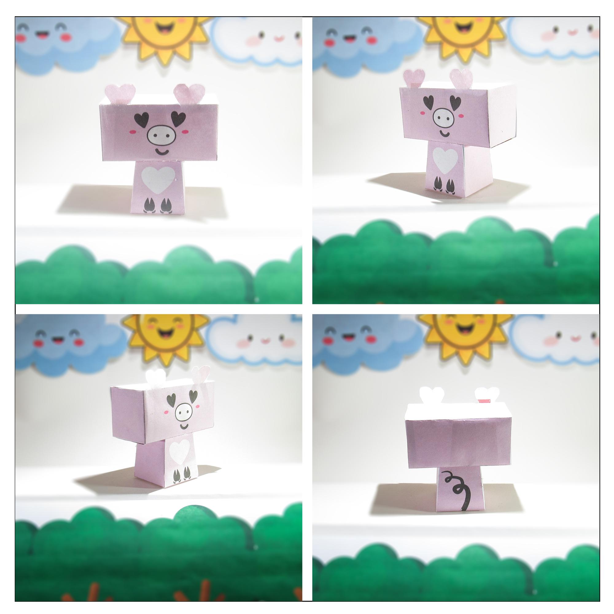 Printable Paper Craft for Kid,animal Craft Printable Paper Model ...
