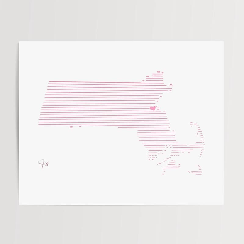 Boston Map Hand Drawn - Etsy