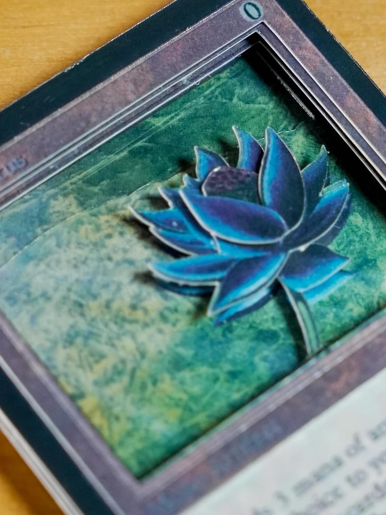 Magic the Gathering 3D TCG Card - Black Lotus - Handmade - Etsy