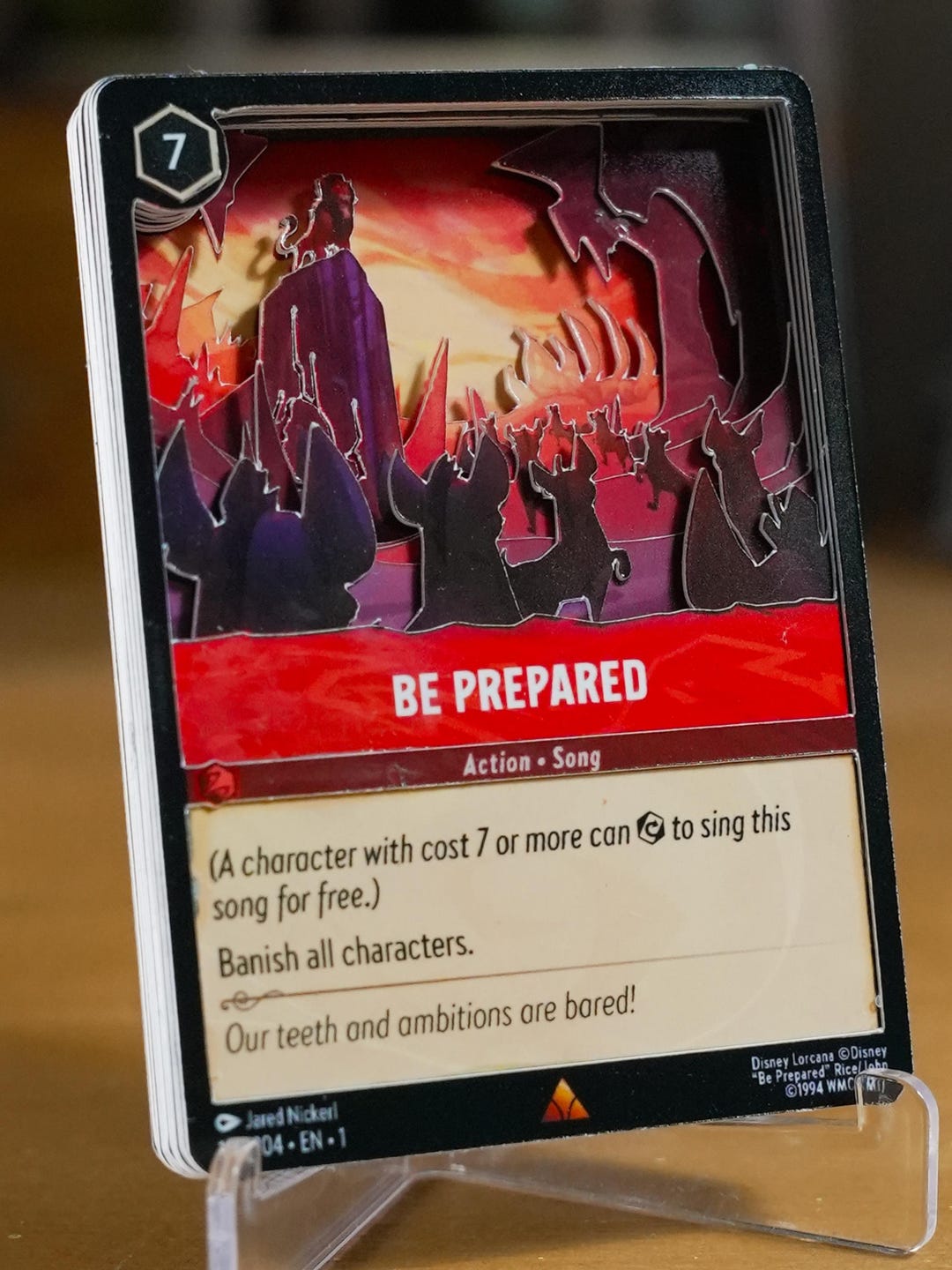 Lorcana 3D TCG Card - Be Prepared - Handmade - Etsy