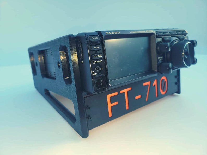 Yaesu FT-710 Desktop Stand With Custom Callsign Plate - Etsy