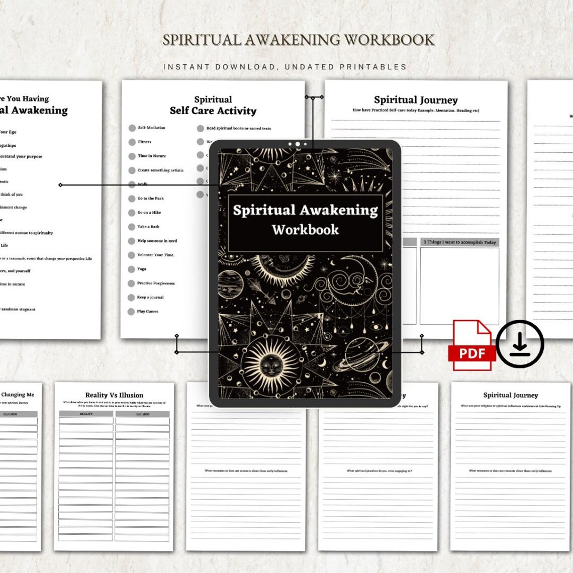 Spirituality Bundle | Workbooks - Shadow Work, Feminine Energy, Higher ...