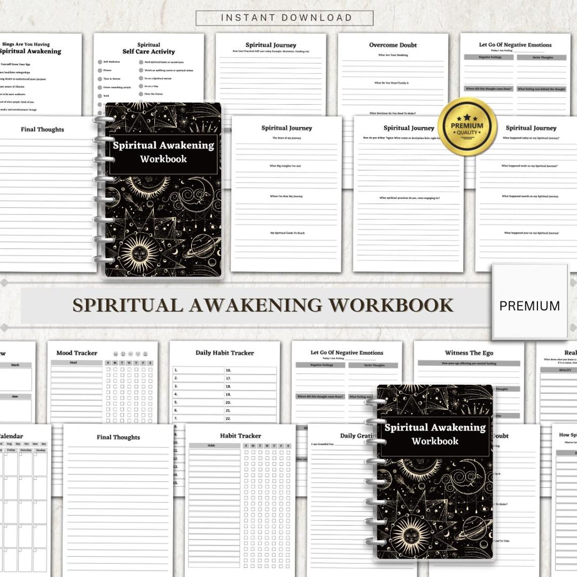 Spirituality Bundle | Workbooks - Shadow Work, Feminine Energy, Higher ...