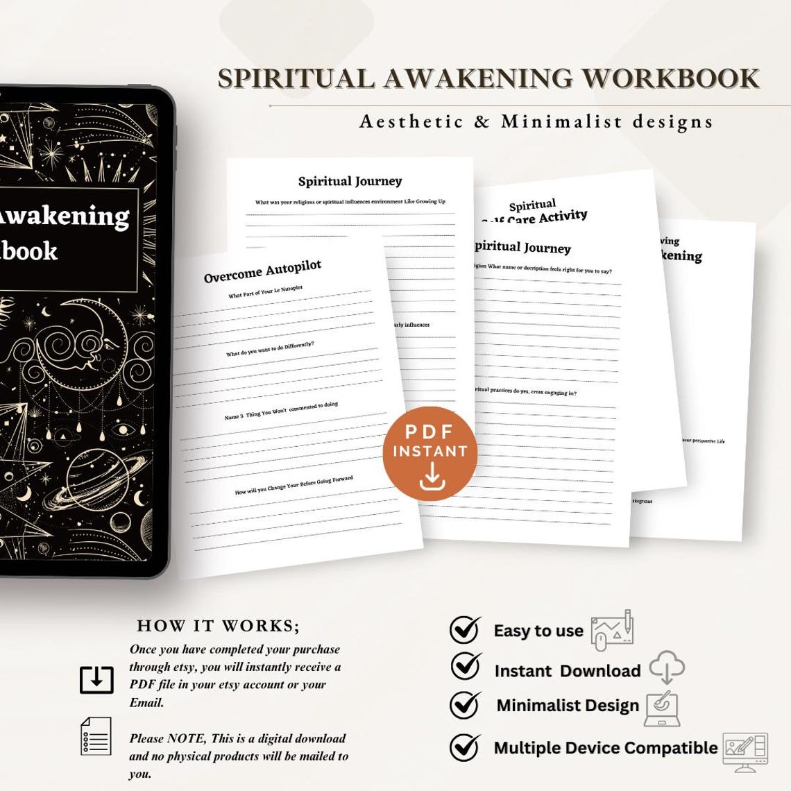 Spirituality Bundle | Workbooks - Shadow Work, Feminine Energy, Higher ...