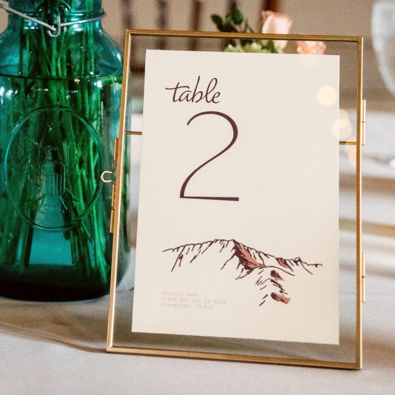 Mountain Table Numbers - Etsy