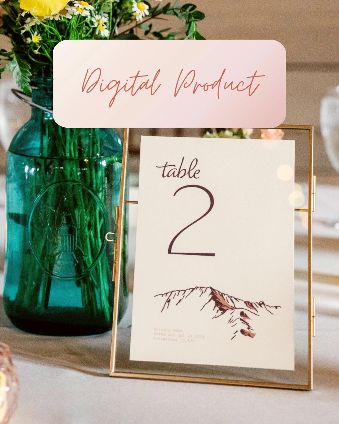 Custom Table Numbers (digital) - Mountains, Cities, Landmarks and ...