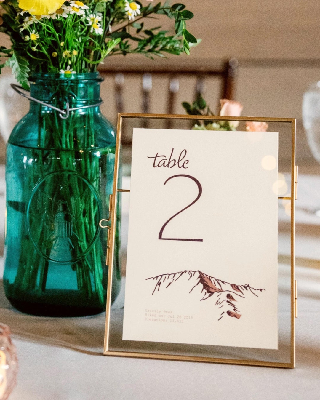 Custom Table Numbers - Mountains, Cities, Landmarks and Memories for ...