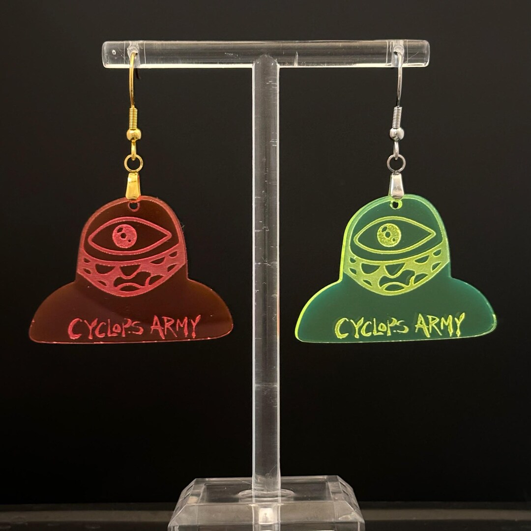Cyclops Army Earrings - Etsy