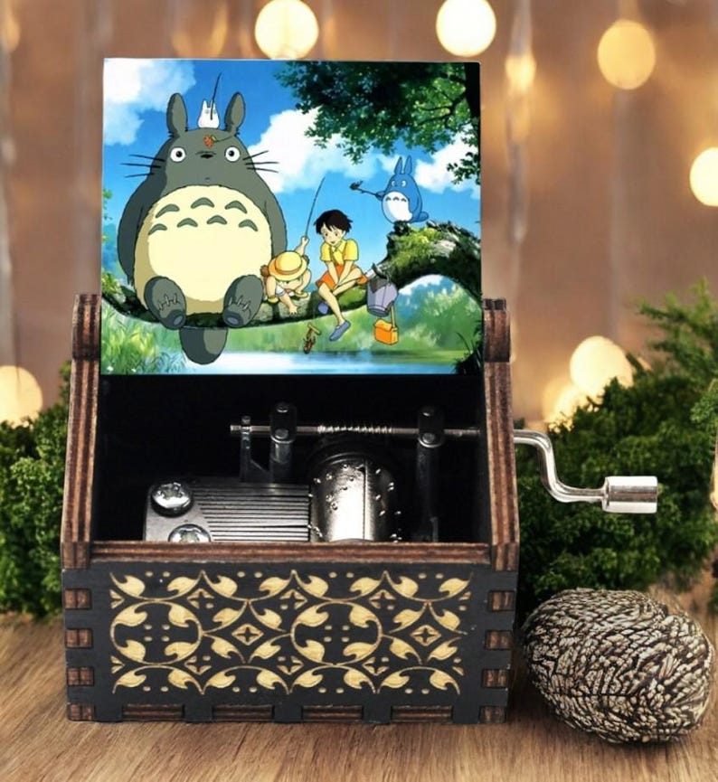 My Neighbor Totoro Handcrank Music Box, Tonari No Totoro, Satsuki Mei ...