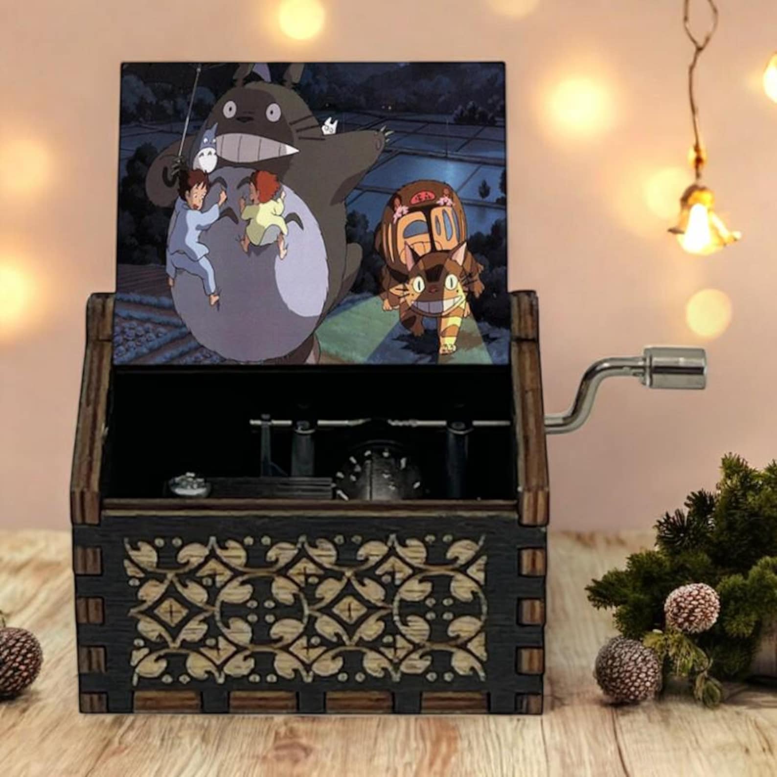 My Neighbor Totoro Handcrank Music Box, Tonari No Totoro, Satsuki Mei ...