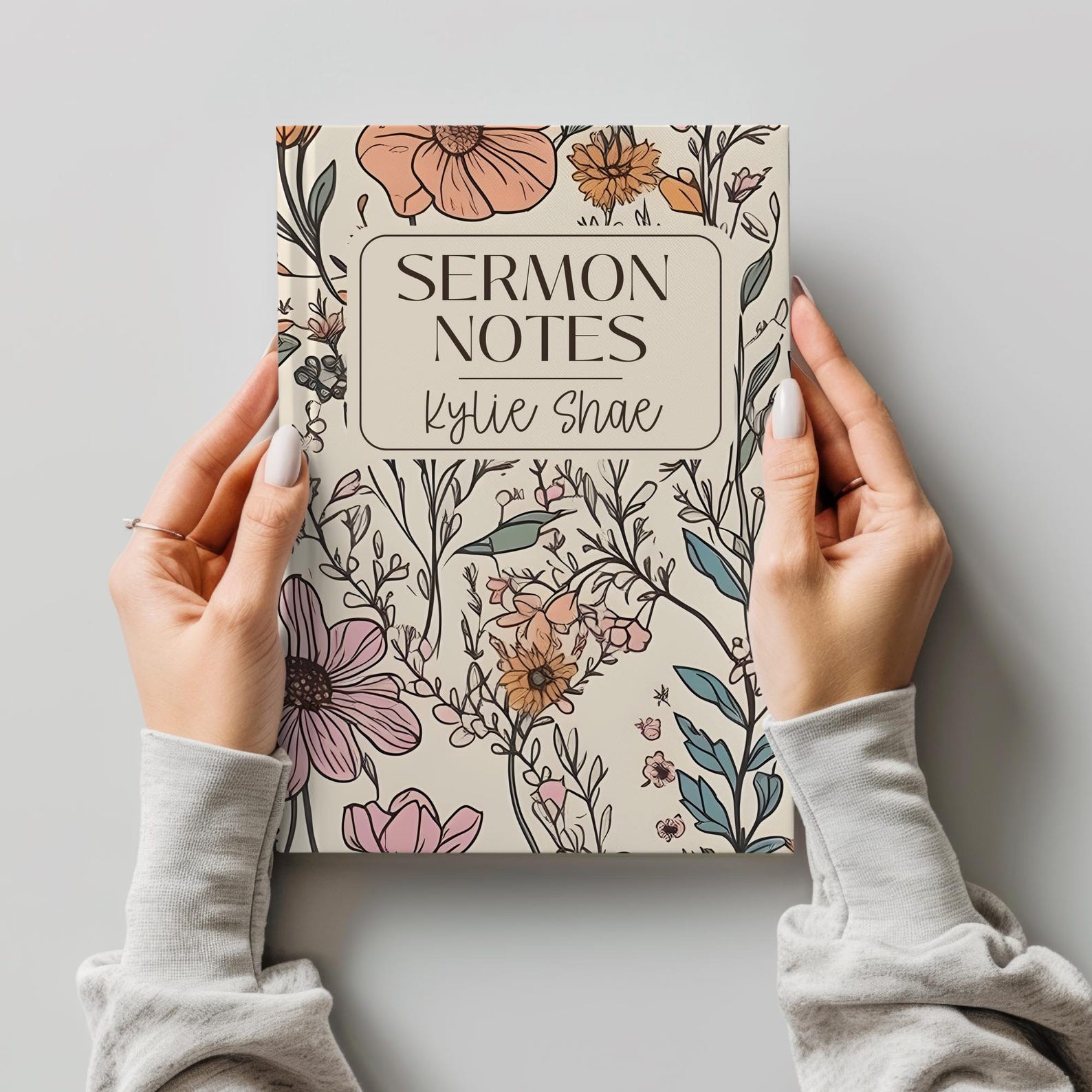 Custom Sermon Notes Journal, Personalized Church Notebook, Gift for ...