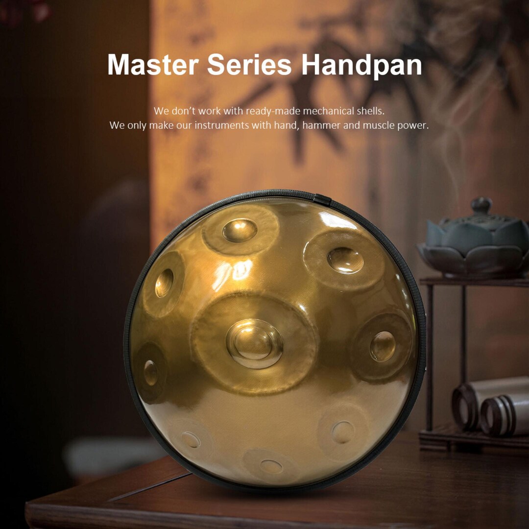 9 Notes C Minor Master Series Handpan Retro Silver, 440hz - MA Studio ...