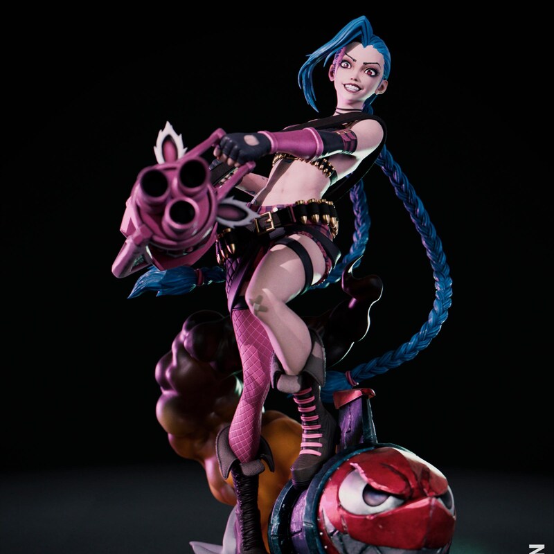 Arcane Jinx Statue - Etsy