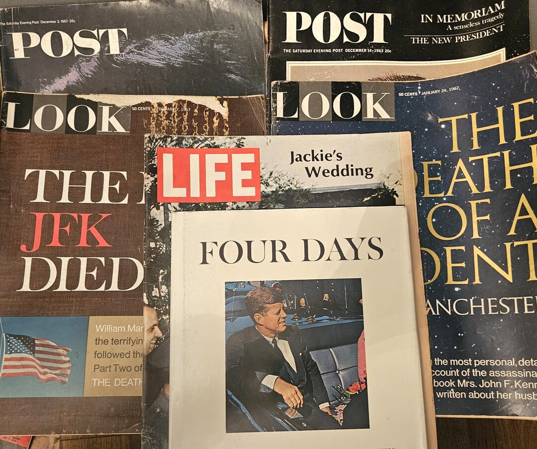 Collection of JFK Memorabilia Vintage, Antique, Magazines and Book ...