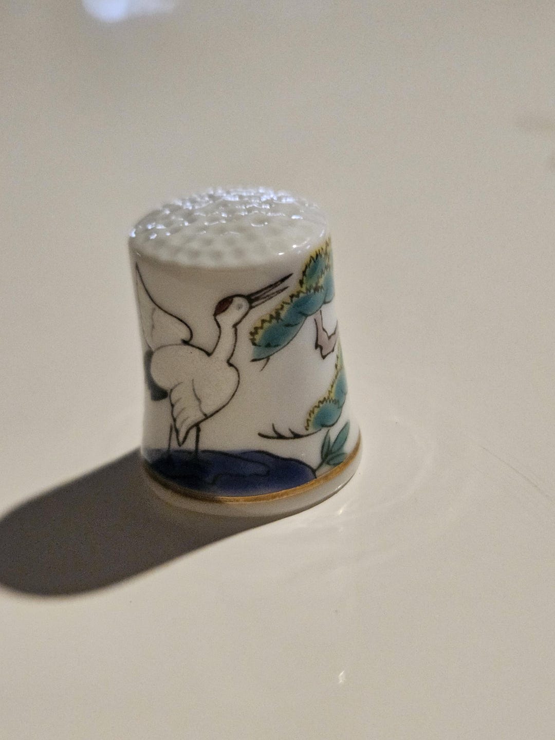 Minoru Japan Crane Thimble Collectors Club. Antique, Vintage - Etsy