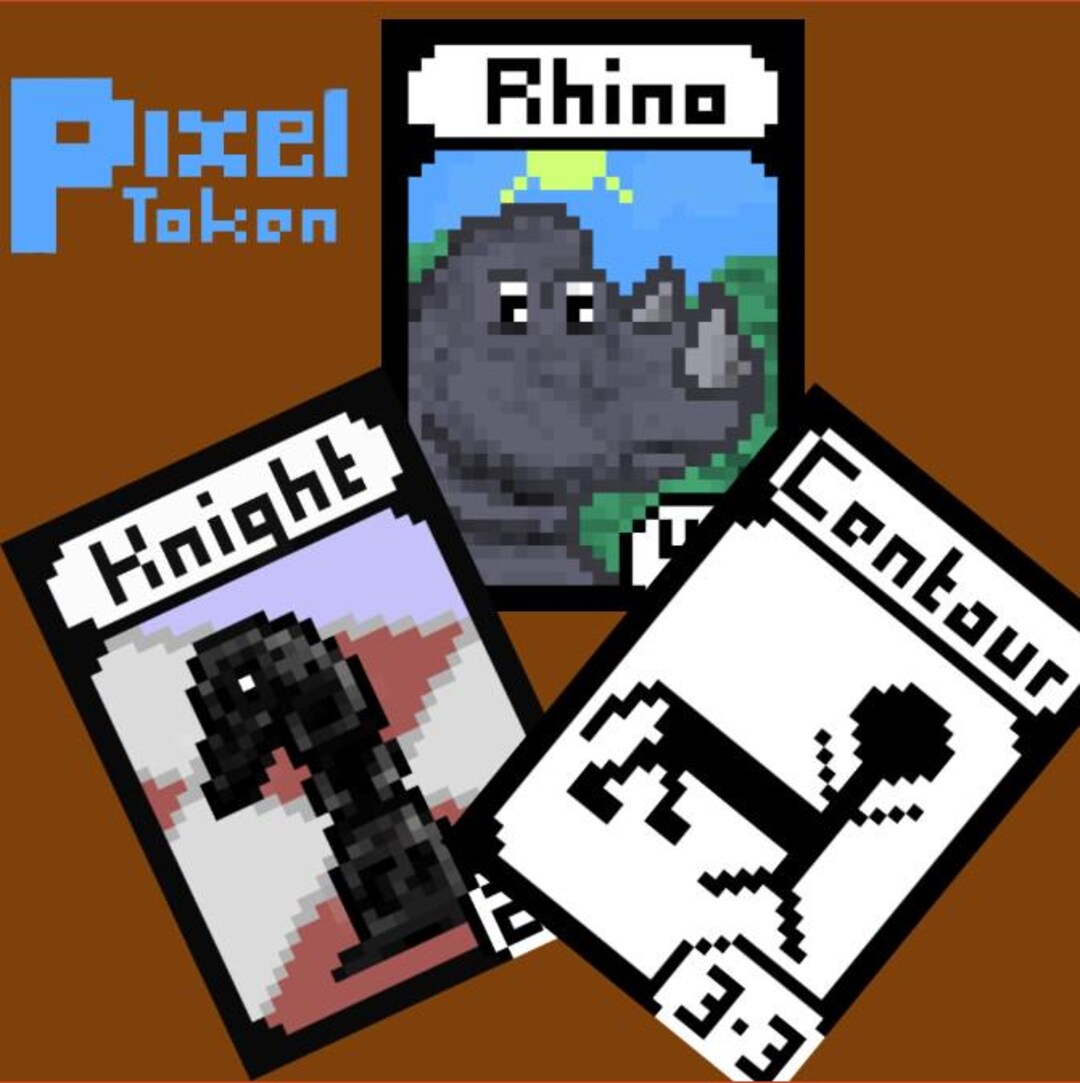 Custom MTG Pixel Art Tokens | Knight - Rhino - Centaur - Etsy