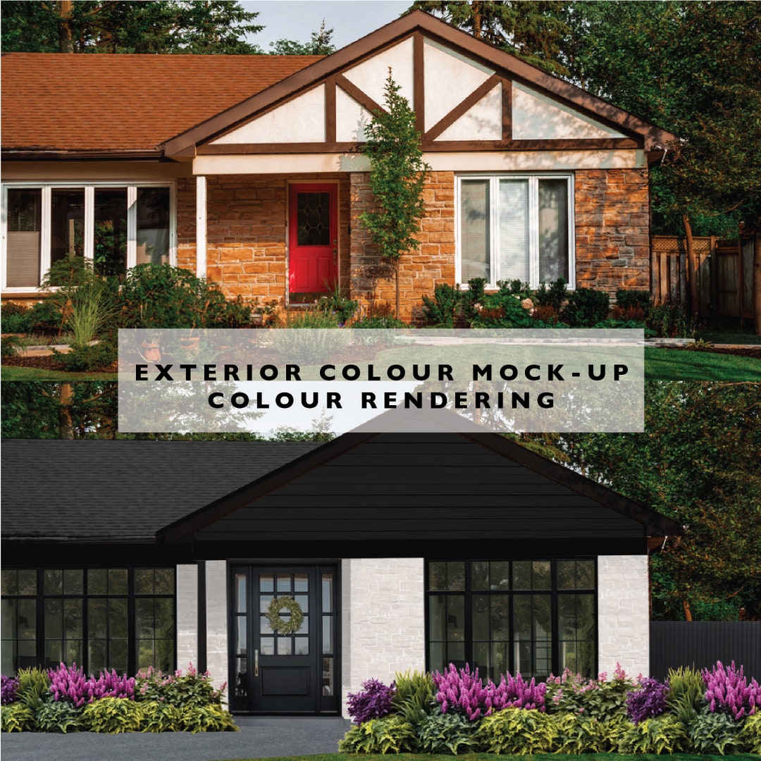 Exterior Paint Colour Mockup | Facade Concept Design | Visualise New ...