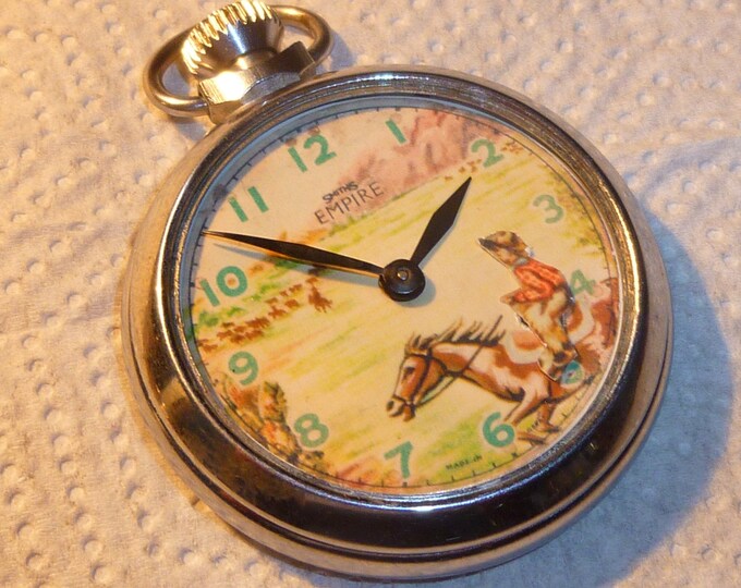 Vintage Smiths Ranger Cowboy Automaton Pocket Watch - Etsy
