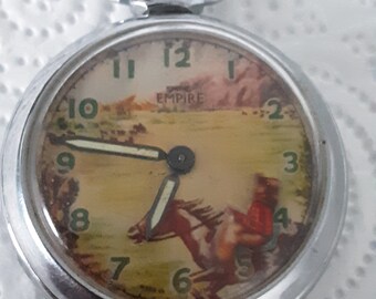 Cowboy Pocket Watch | Etsy