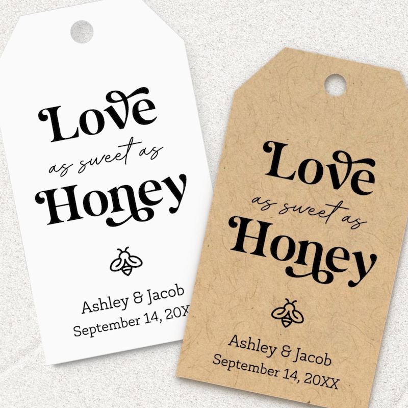 Honey Favor Tags - Etsy